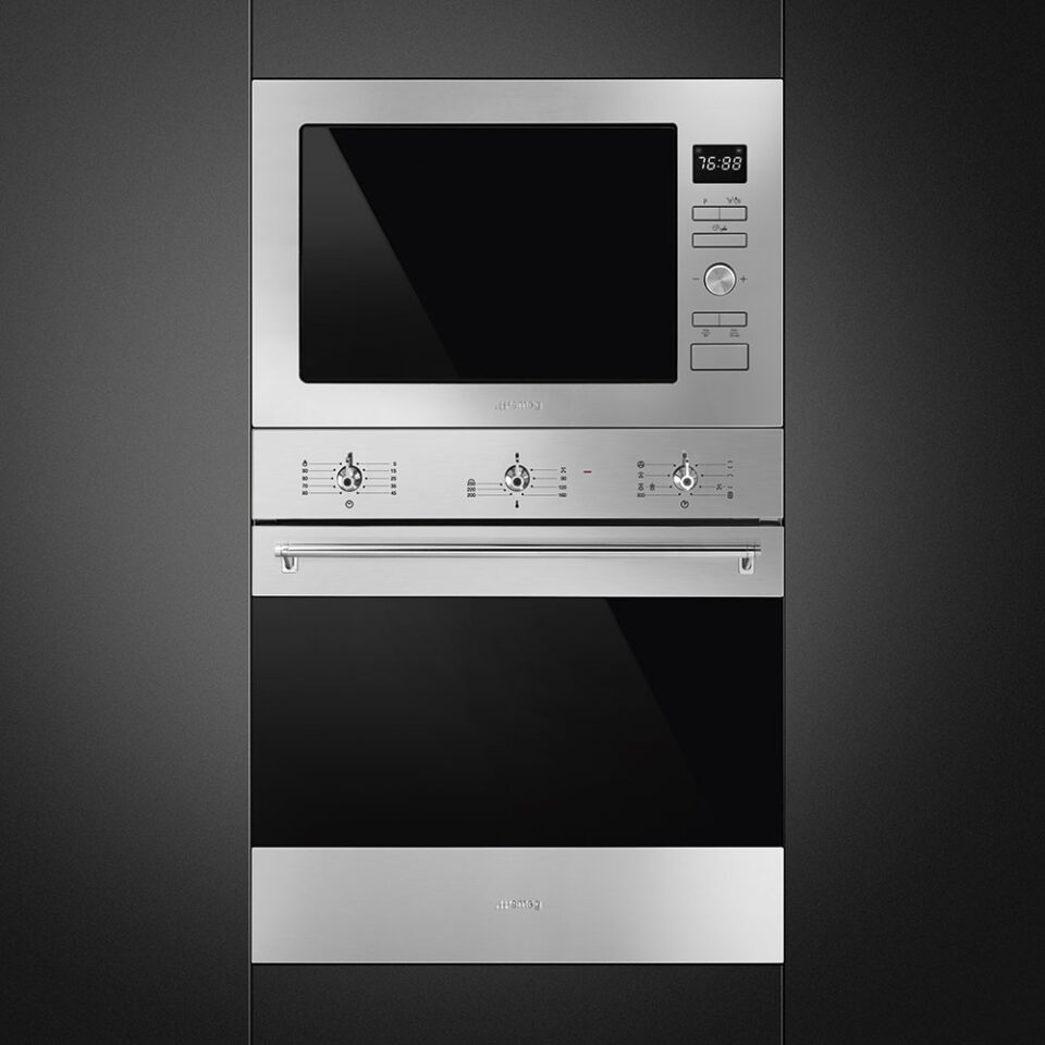 Smeg FMI425X Cucina Built In Microwave with Grill