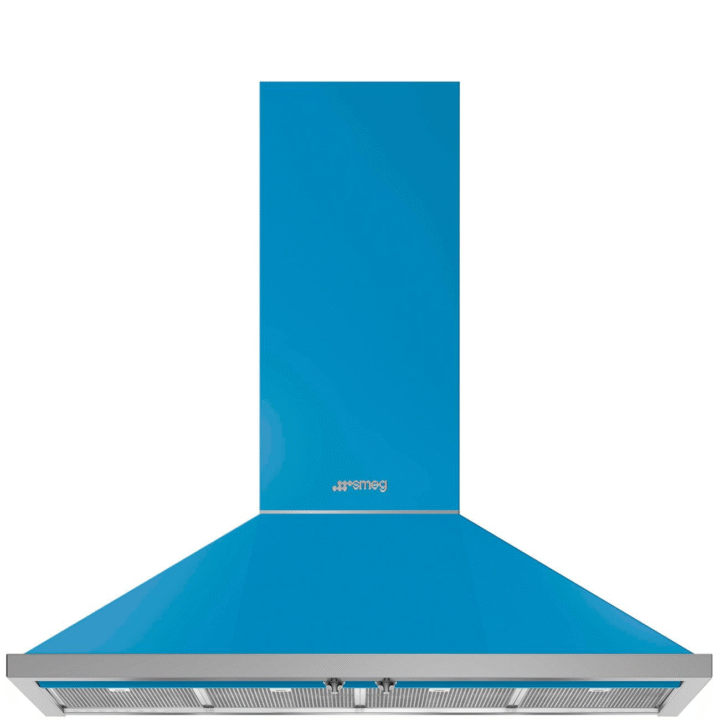 Smeg KPF12T 120cm Chimney Wall Hood Turquoise - Appliance Superstore