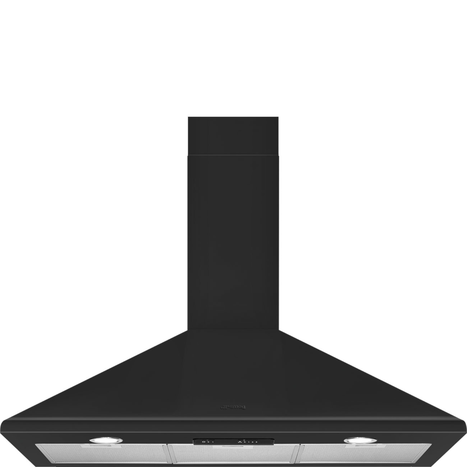 Smeg KSED95MBL 90cm Chimney Wall Hood in Matt Black