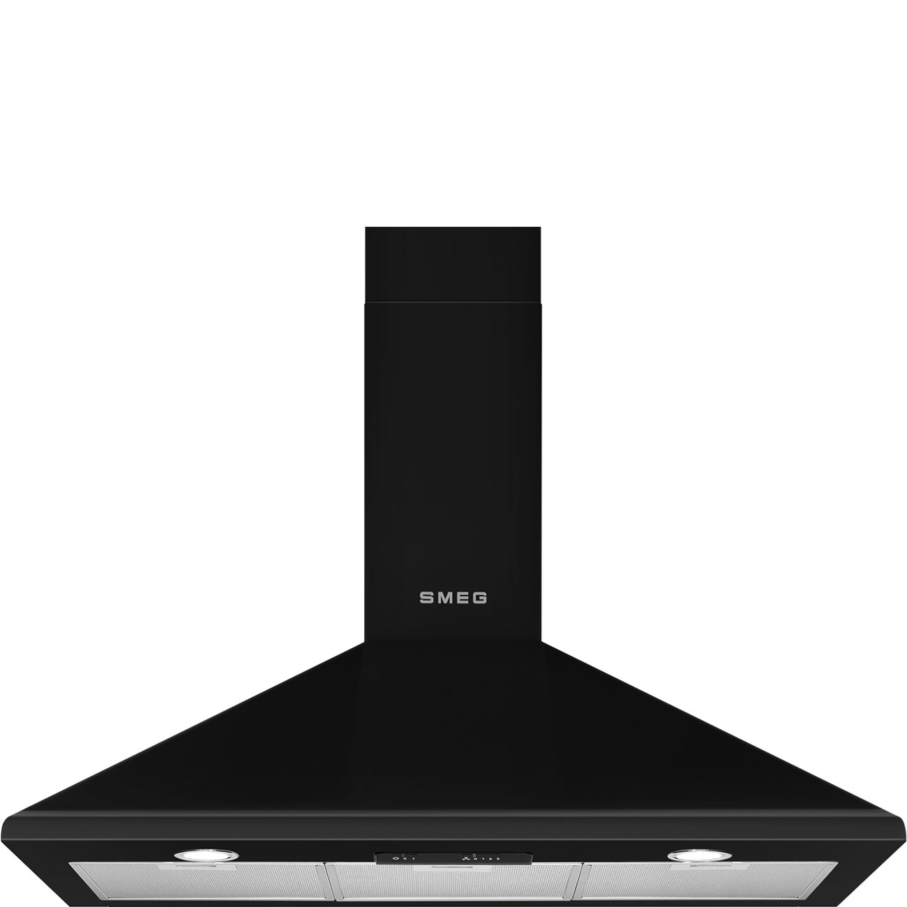 Smeg KSED95NEE 90cm Chimney Wall Hood Black - Appliance Superstore