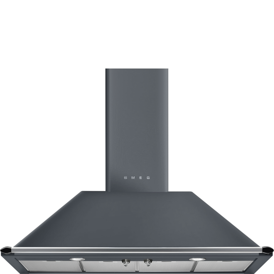 Smeg KT110GRE 110cm Chimney Wall Hood Slate Grey - Appliance Superstore