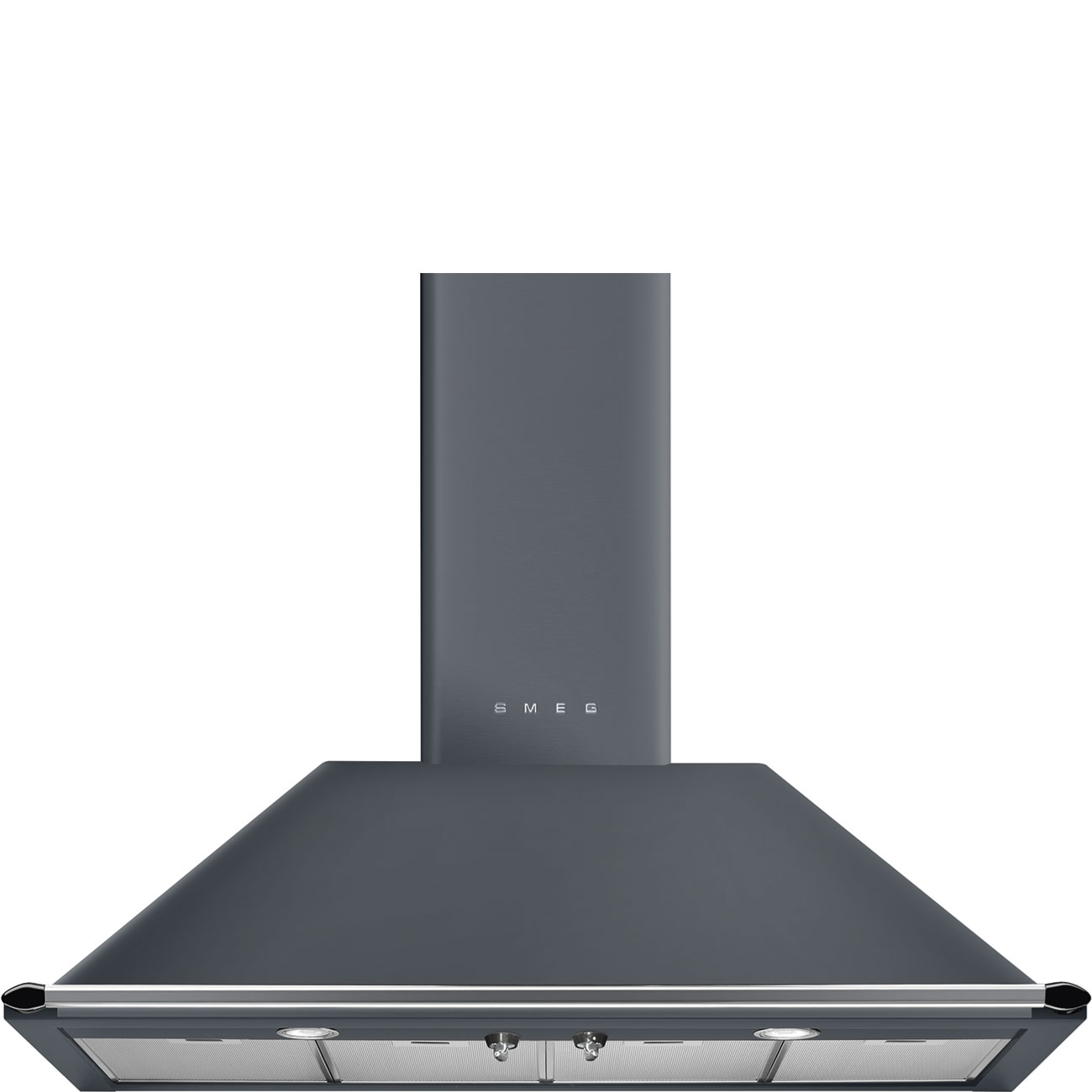 Smeg KT110GRE 110cm Chimney Wall Hood Slate Grey - Appliance Superstore