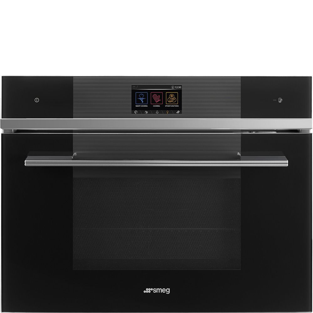 Smeg Linea Combi Microwave Oven Black SF4104WMCN
