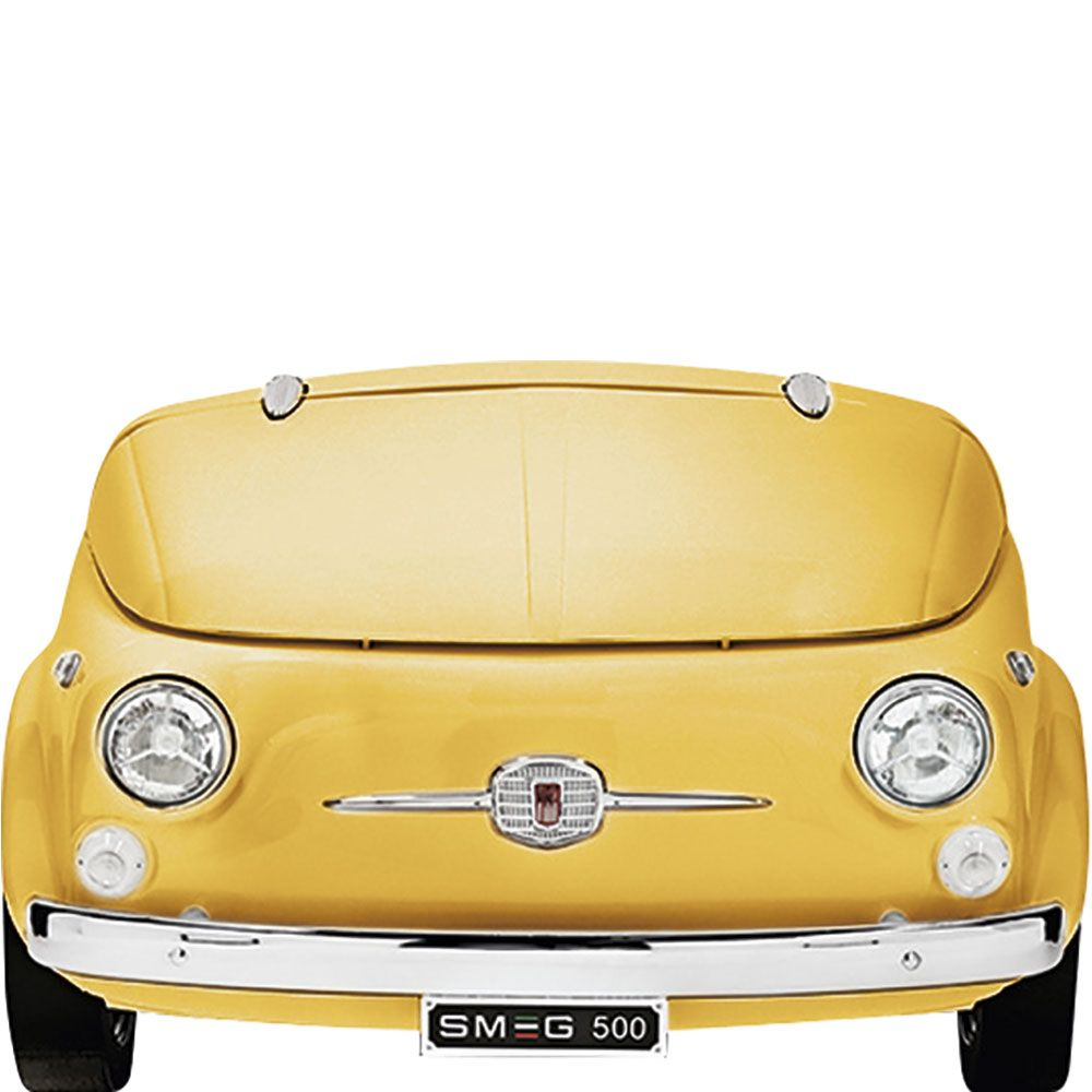 Smeg SMEG500G Fiat 500 50's Style Freestanding Fridge in Yellow ...