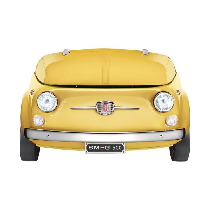 Smeg SMEG500G Fiat 500 50's Style Freestanding Fridge in Yellow ...