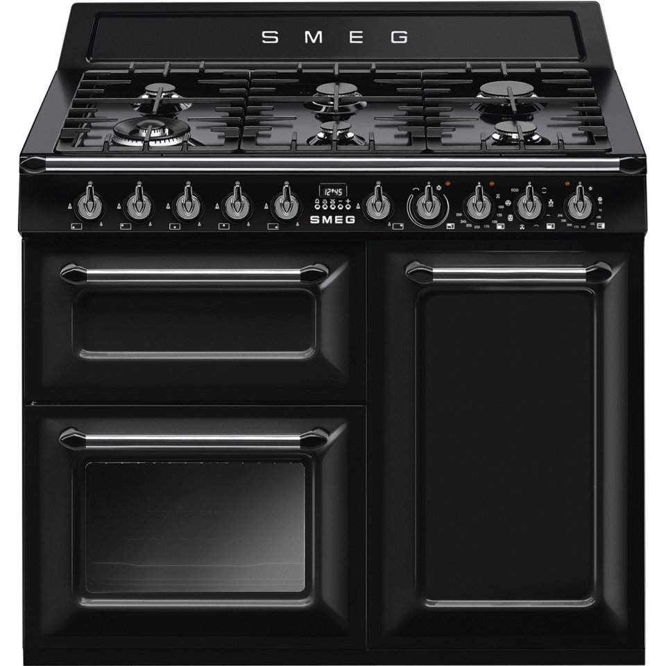 Smeg TR103BL Victoria 100cm Range Cooker with Gas Top