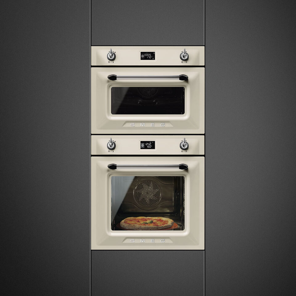 Smeg Victoria Combi Microwave Oven Cream SF4920MCP1